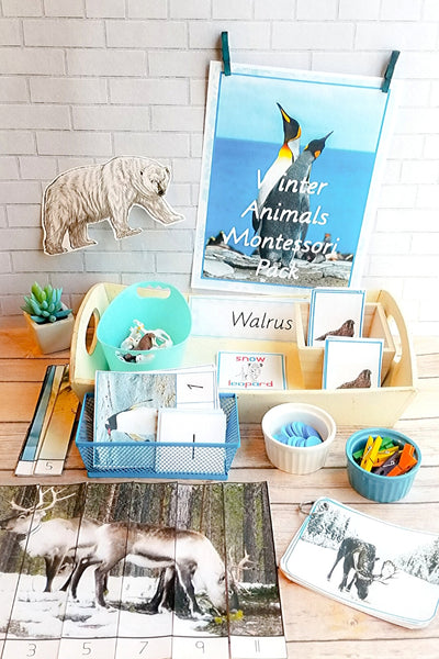Montessori Winter Animals Themed Unit Study Printables – shop natural ...