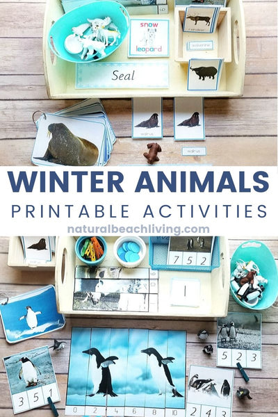 Montessori Winter Animals Themed Unit Study Printables – shop natural ...