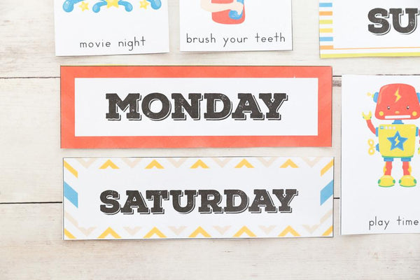 Ultimate Visual Schedule Cards Bundle – shop natural beach living