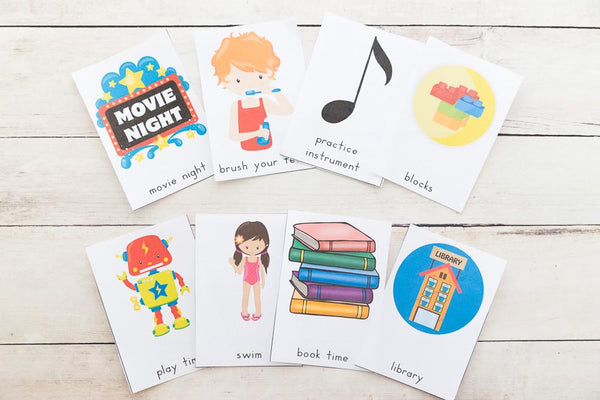 Ultimate Visual Schedule Cards Bundle – shop natural beach living