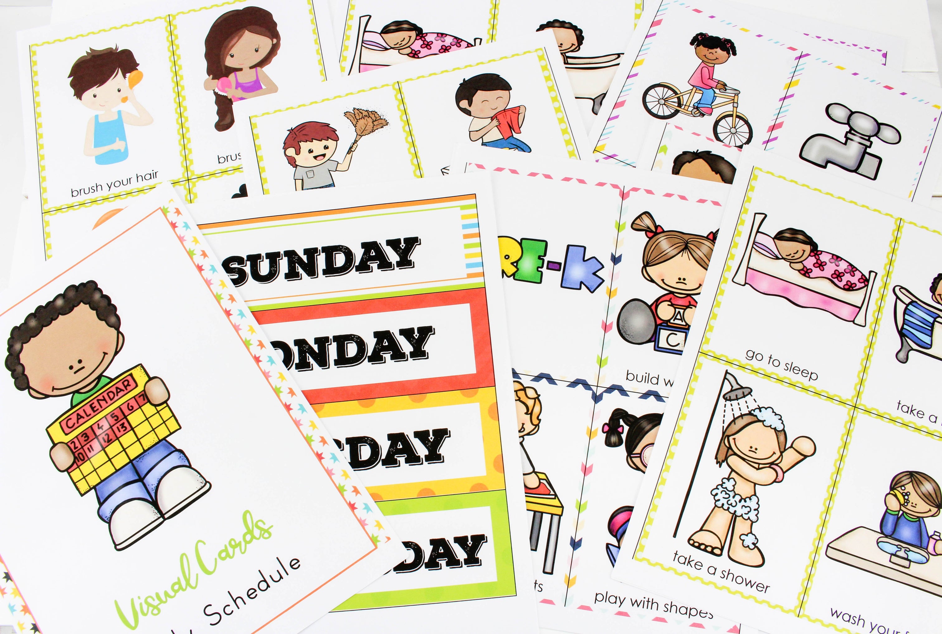 EDITABLE Visual Schedule Printable Mega Bundle – shop natural beach living