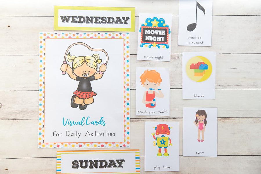 Ultimate Visual Schedule Cards Bundle – shop natural beach living