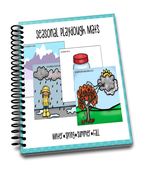 Four Seasons Playdough Mats with Activity Prompts – shop natural beach ...