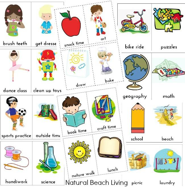 Editable Ultimate Visual Schedule Cards Bundle – shop natural beach living