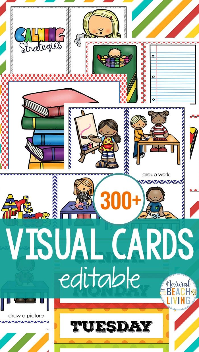 EDITABLE Visual Schedule Printable Mega Bundle – shop natural beach living